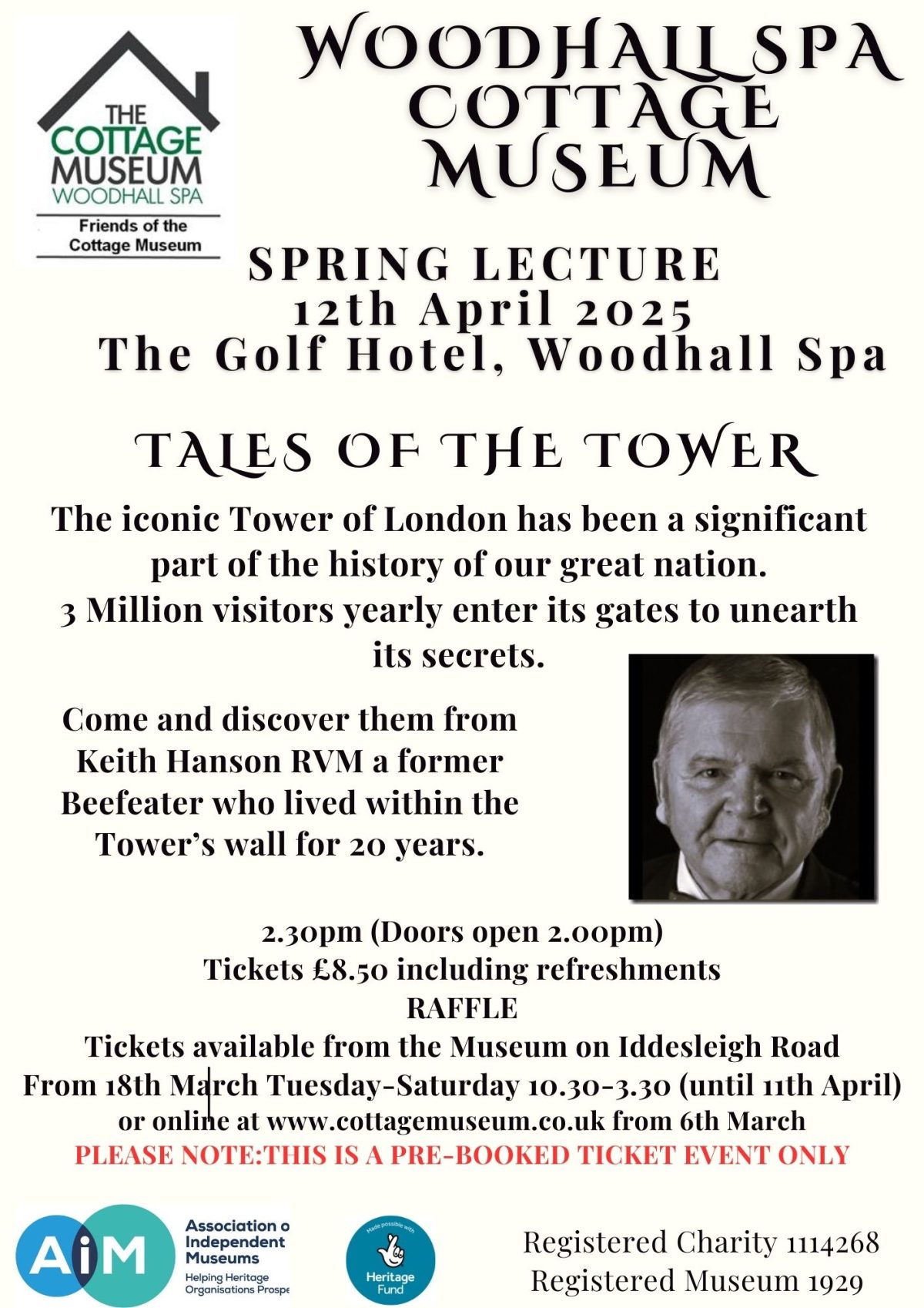 Spring Talk 2025 - Woodhall Spa Cottage Museum